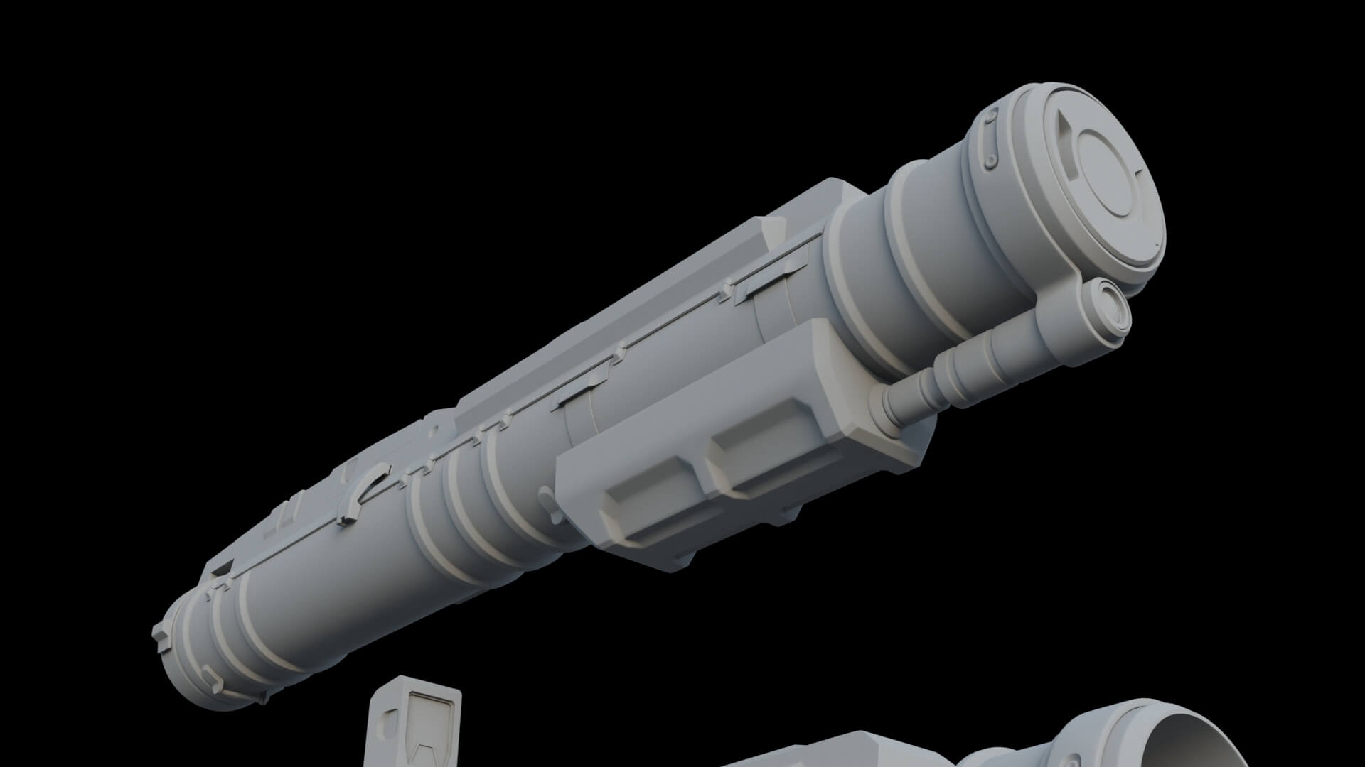 Sci-Fi RPG launcher 3D Model by 3dmode