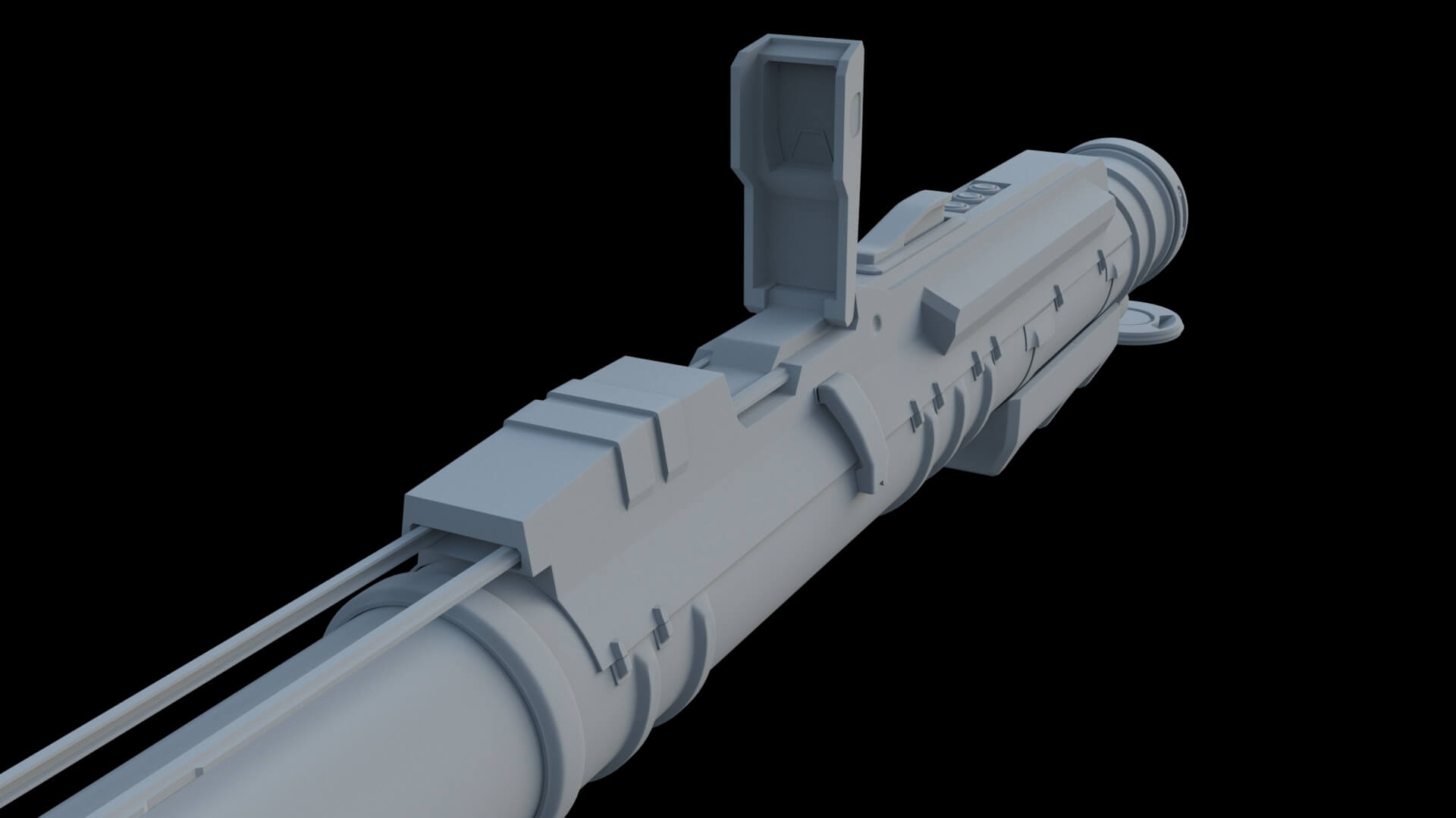 Sci-Fi RPG launcher 3D Model by 3dmode