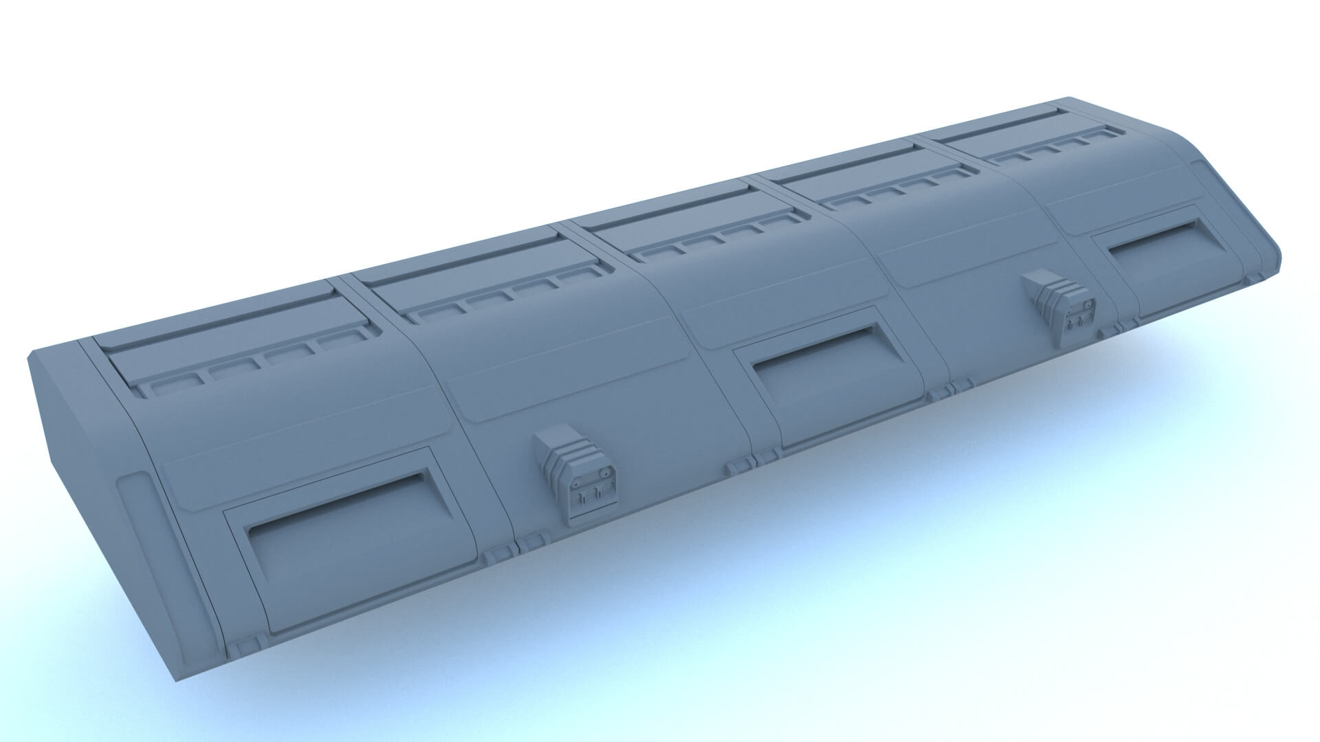 Sci-Fi Structures Kitbash 3D Model by 3dmode