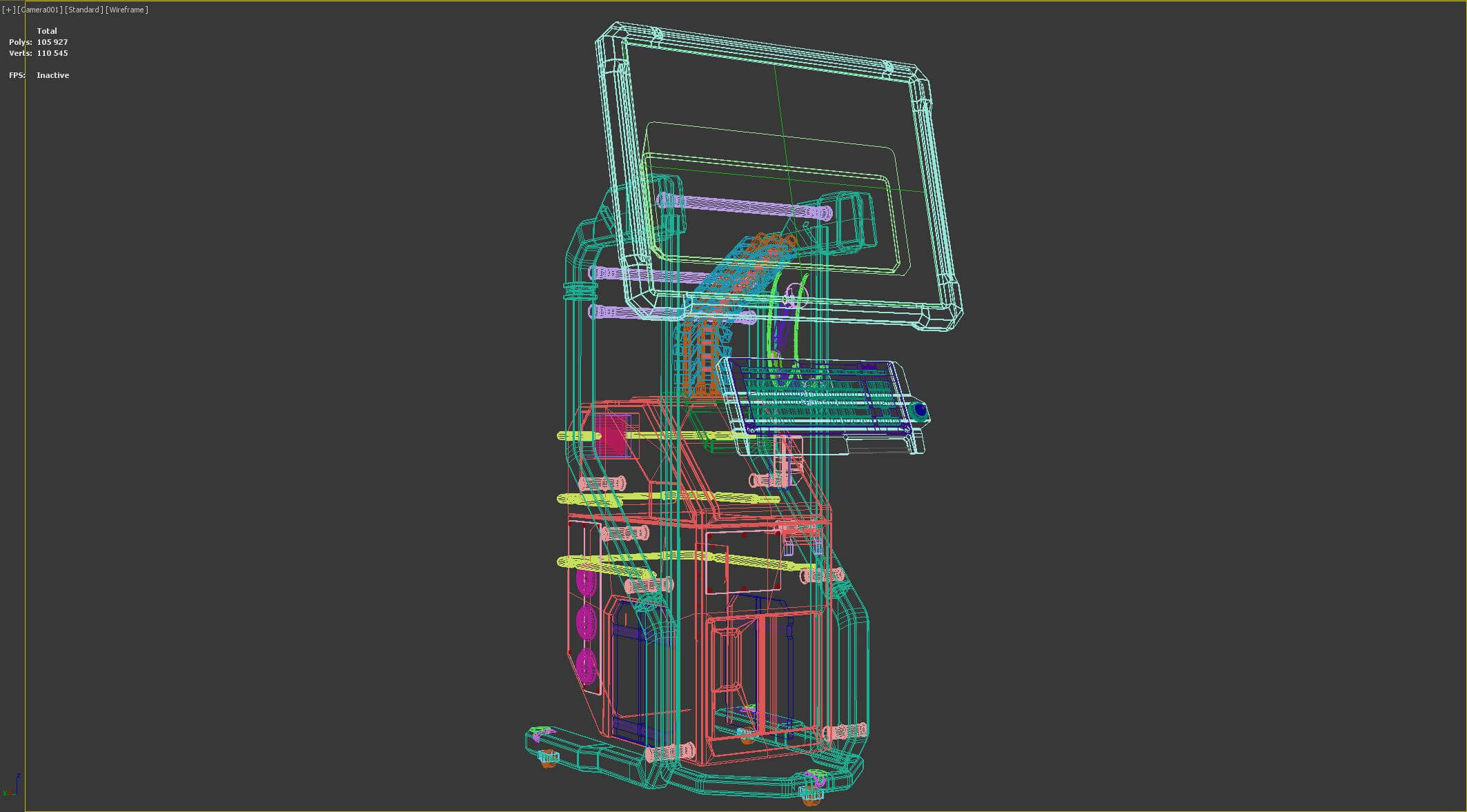 Sci-Fi Terminal 3D Model by 3dmode