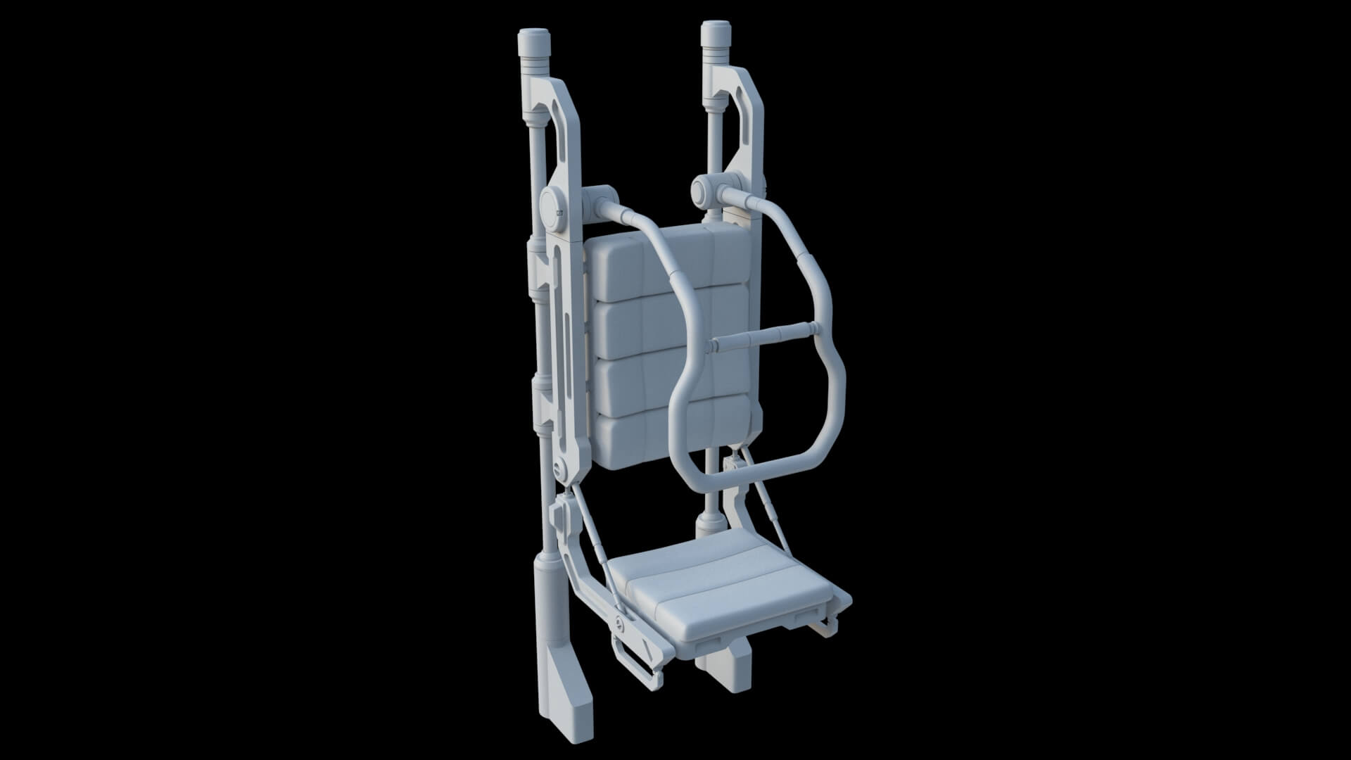 Sci-Fi Transport Chair 3D Model by 3dmode