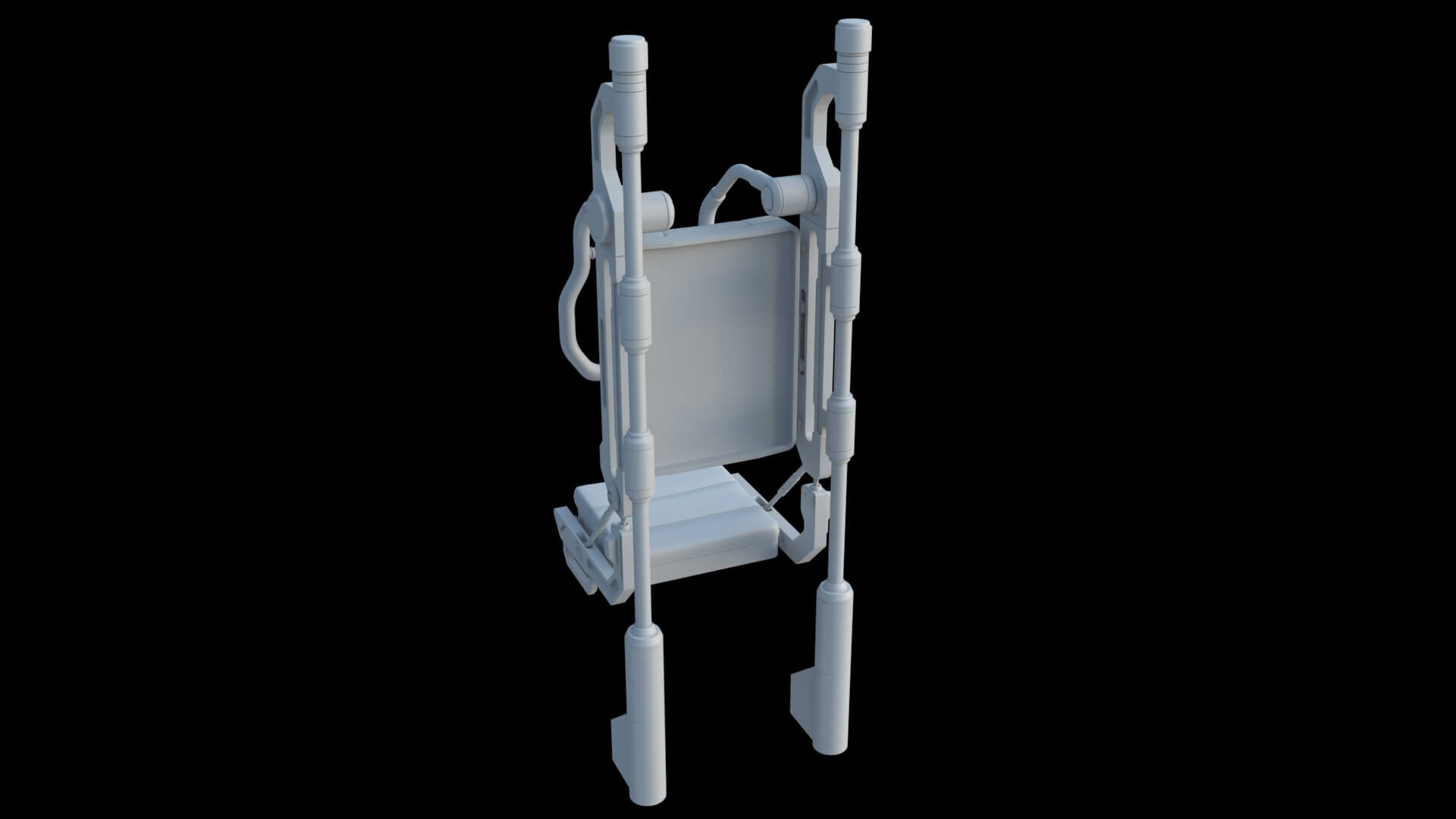Sci-Fi Transport Chair 3D Model by 3dmode