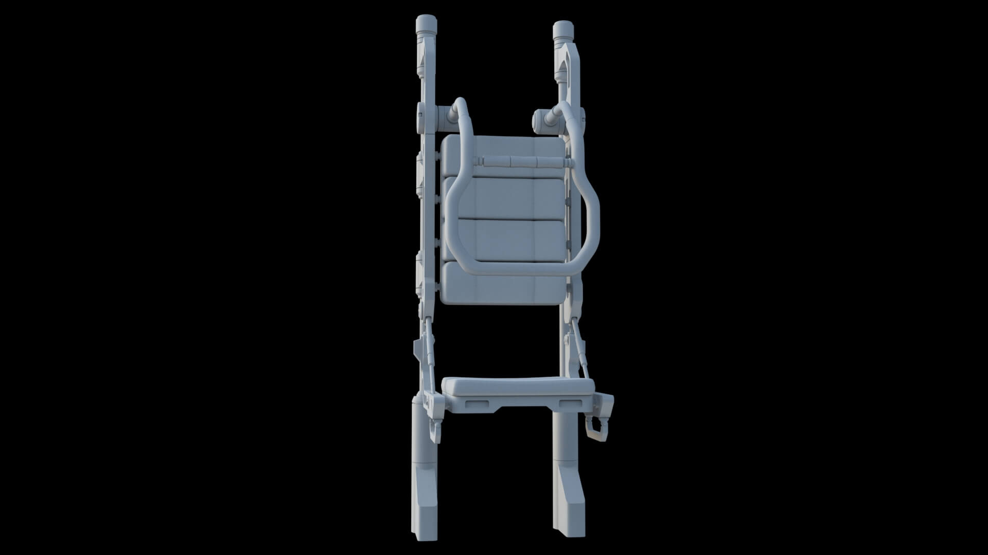 Sci-Fi Transport Chair 3D Model by 3dmode