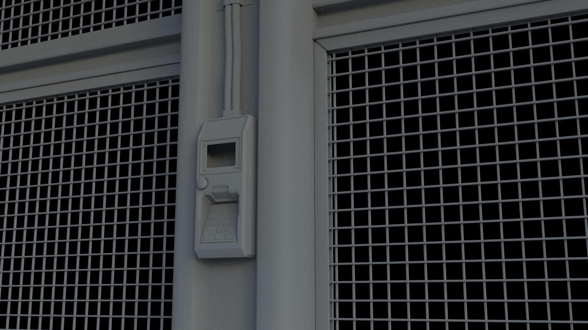 Service Elevator and Shaft - 3D Model by 3dmode
