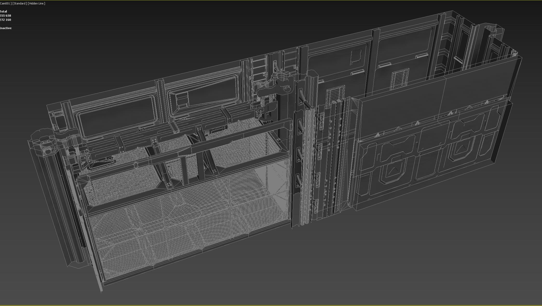 Service Elevator and Shaft - 3D Model by 3dmode