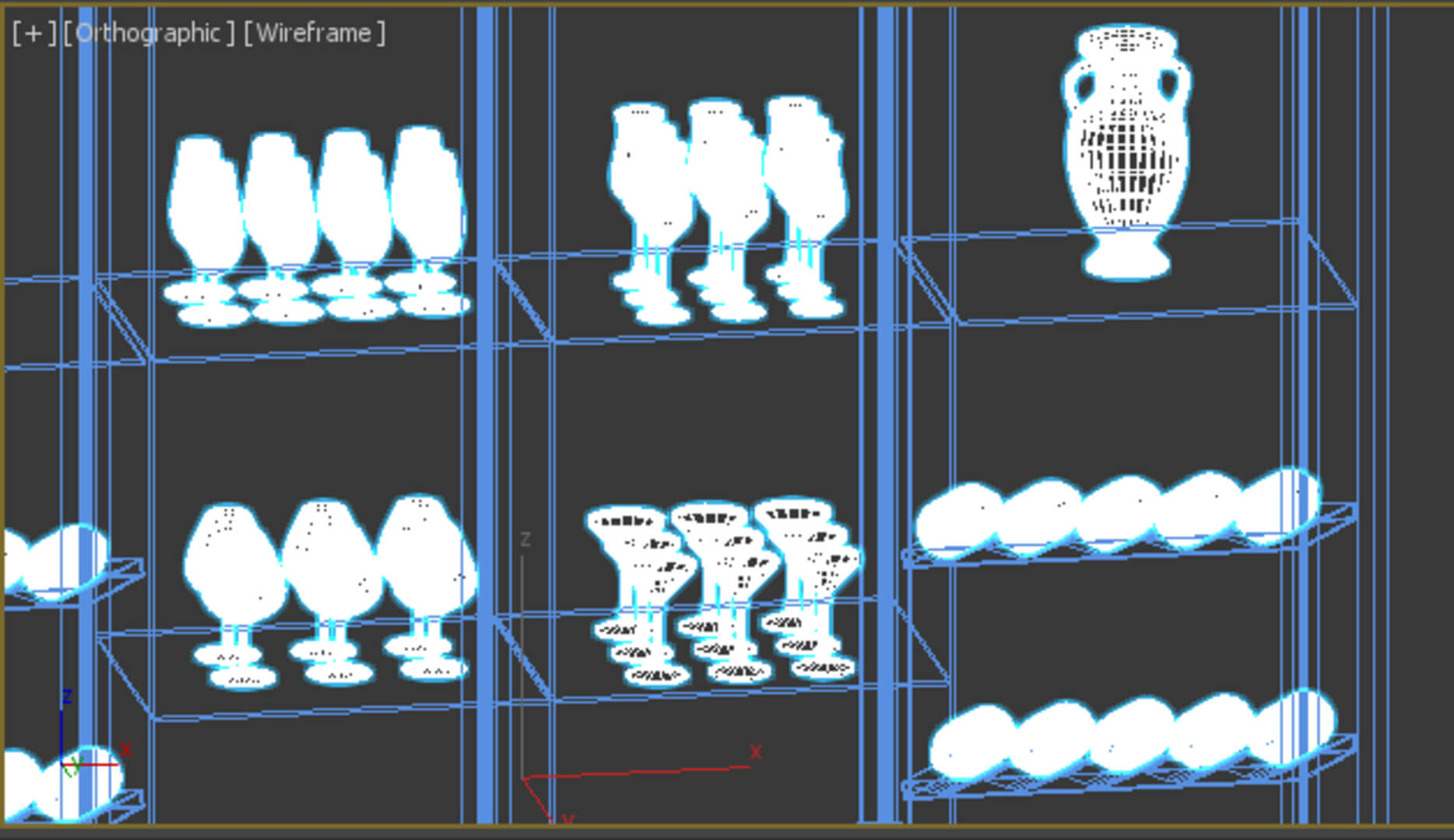 upboard With Dishes - 3D Model by 3dmodel_admiral