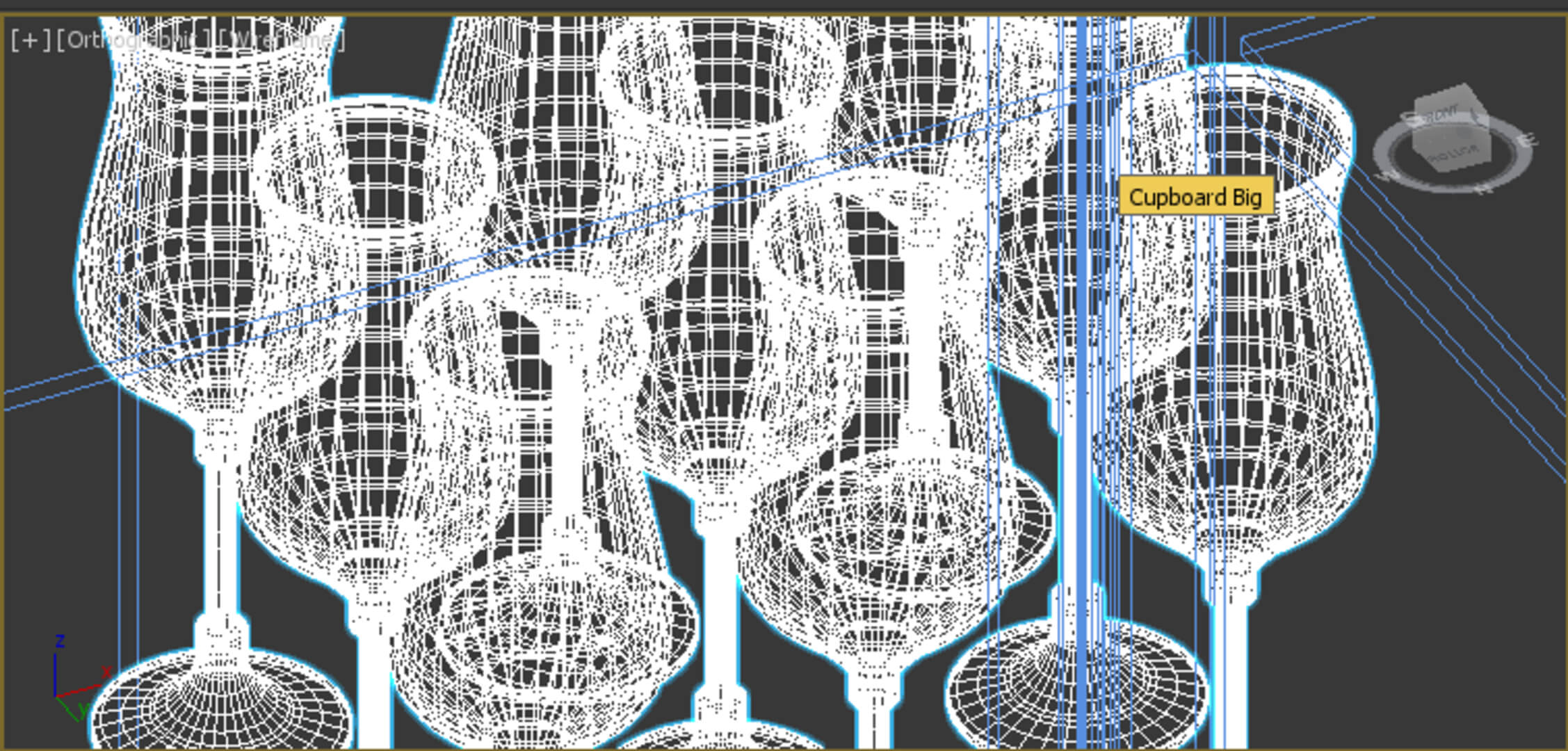 upboard With Dishes - 3D Model by 3dmodel_admiral