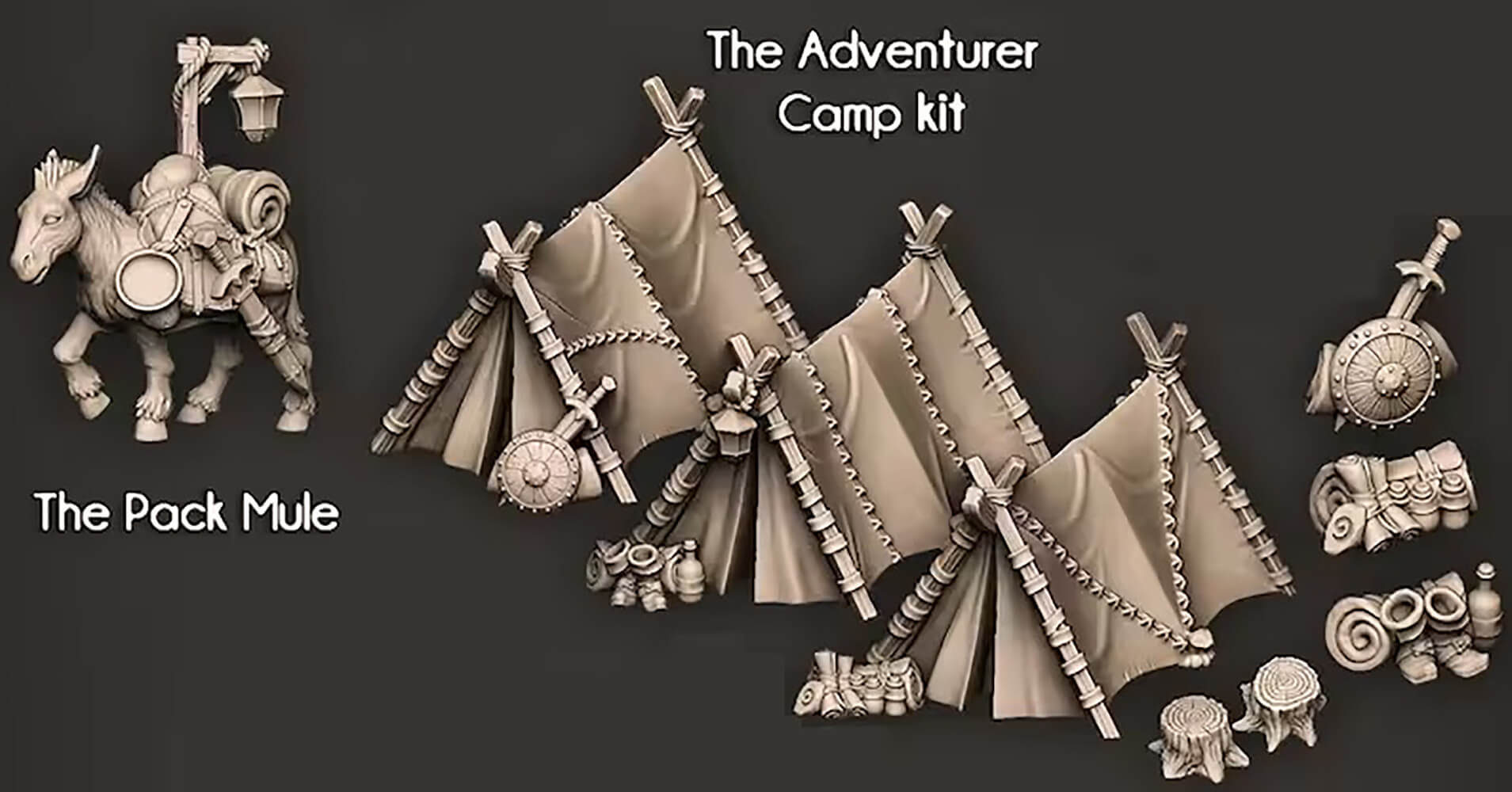 Adventurers Camp Set - 3D Model by 3DModelDesigner