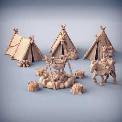 High Poly Models | Landscape | Camps | RenderHub