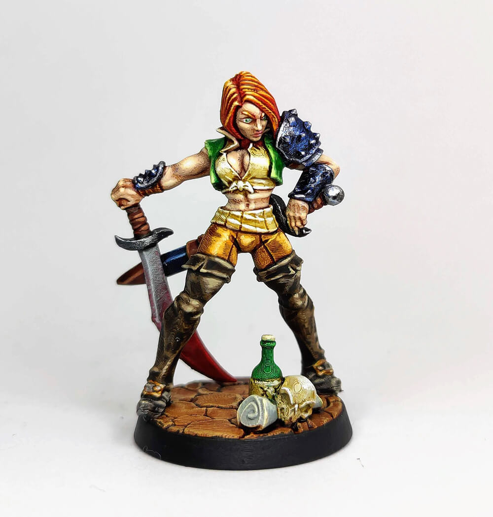 Aline The Bold - Rogue Heroine 3D Print Model by 3DModelDesigner