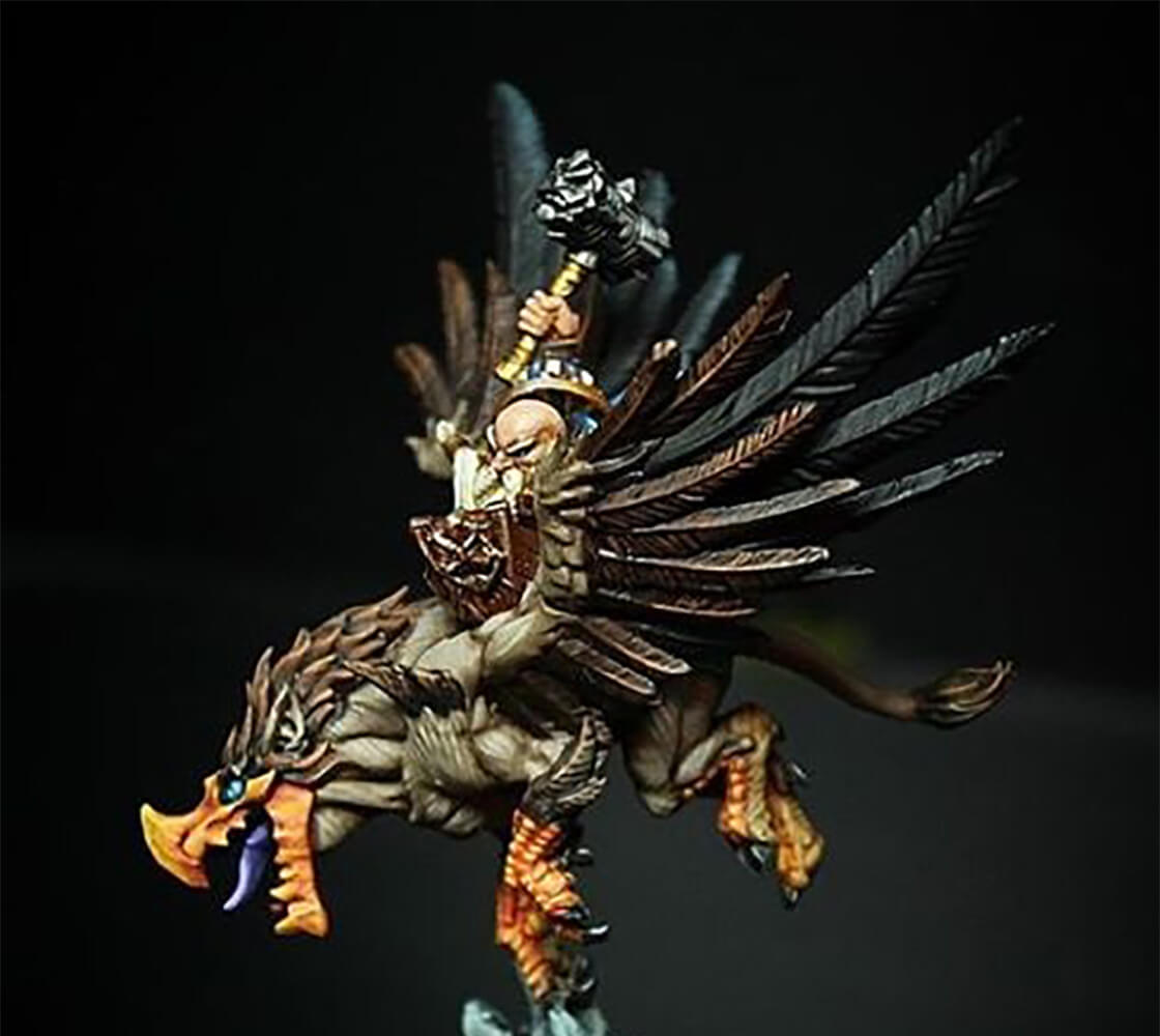 Alvar on Thunderbeak The Griffin Miniature - 3D Model by 3DModelDesigner