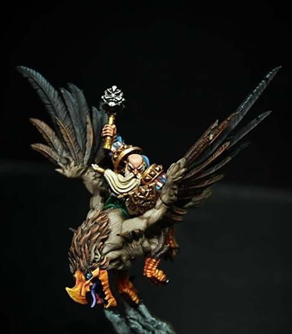 Alvar on Thunderbeak The Griffin Miniature - 3D Model by 3DModelDesigner