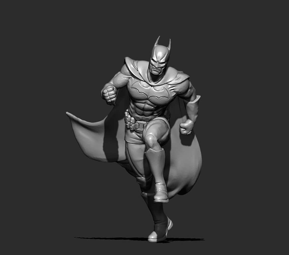 Batman - 3 Poses 3D Print Model by 3DModelDesigner