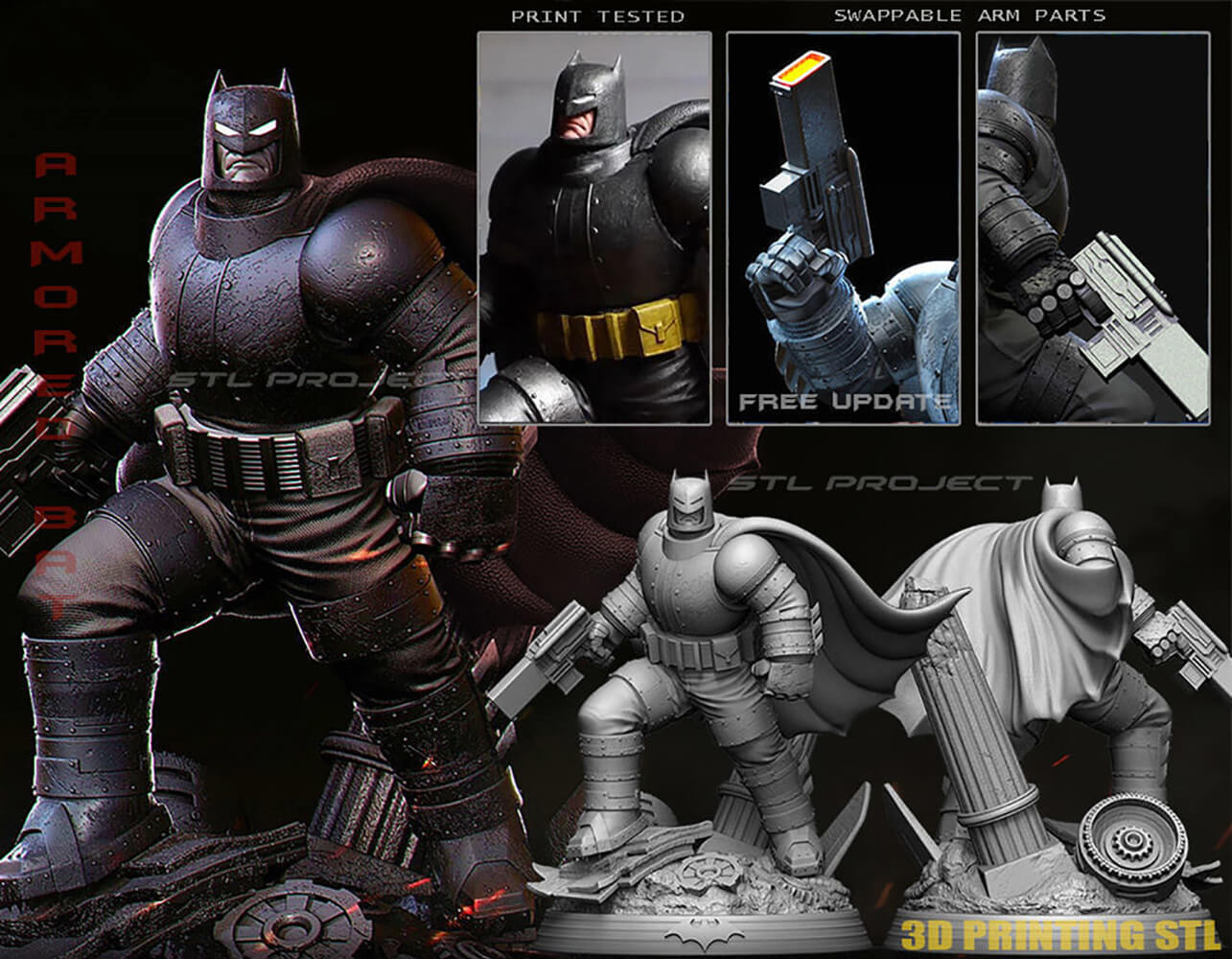 Batman Armored - 3D Model by 3DModelDesigner