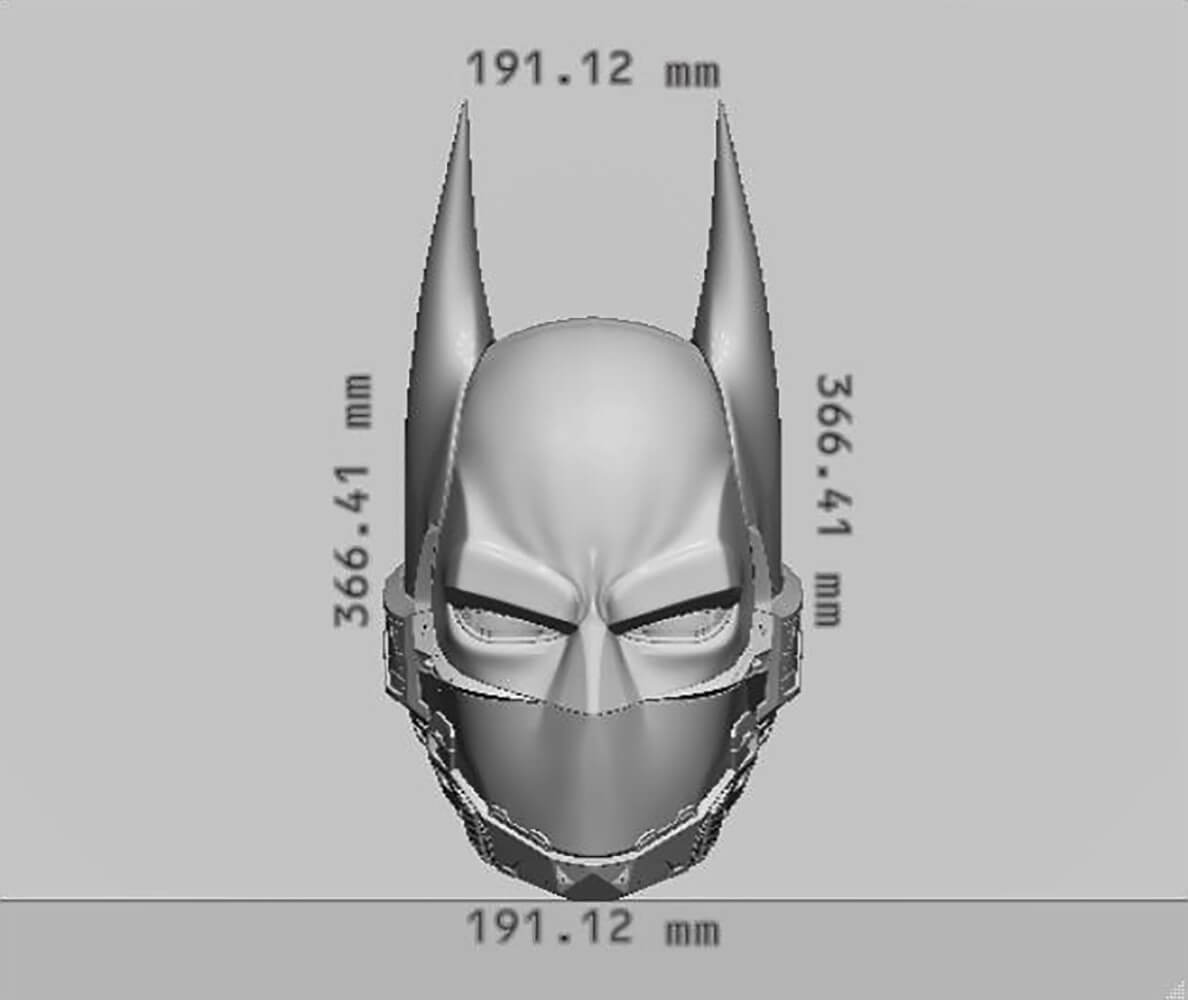 Batman Beyond Helmet - 3D Model by 3DModelDesigner