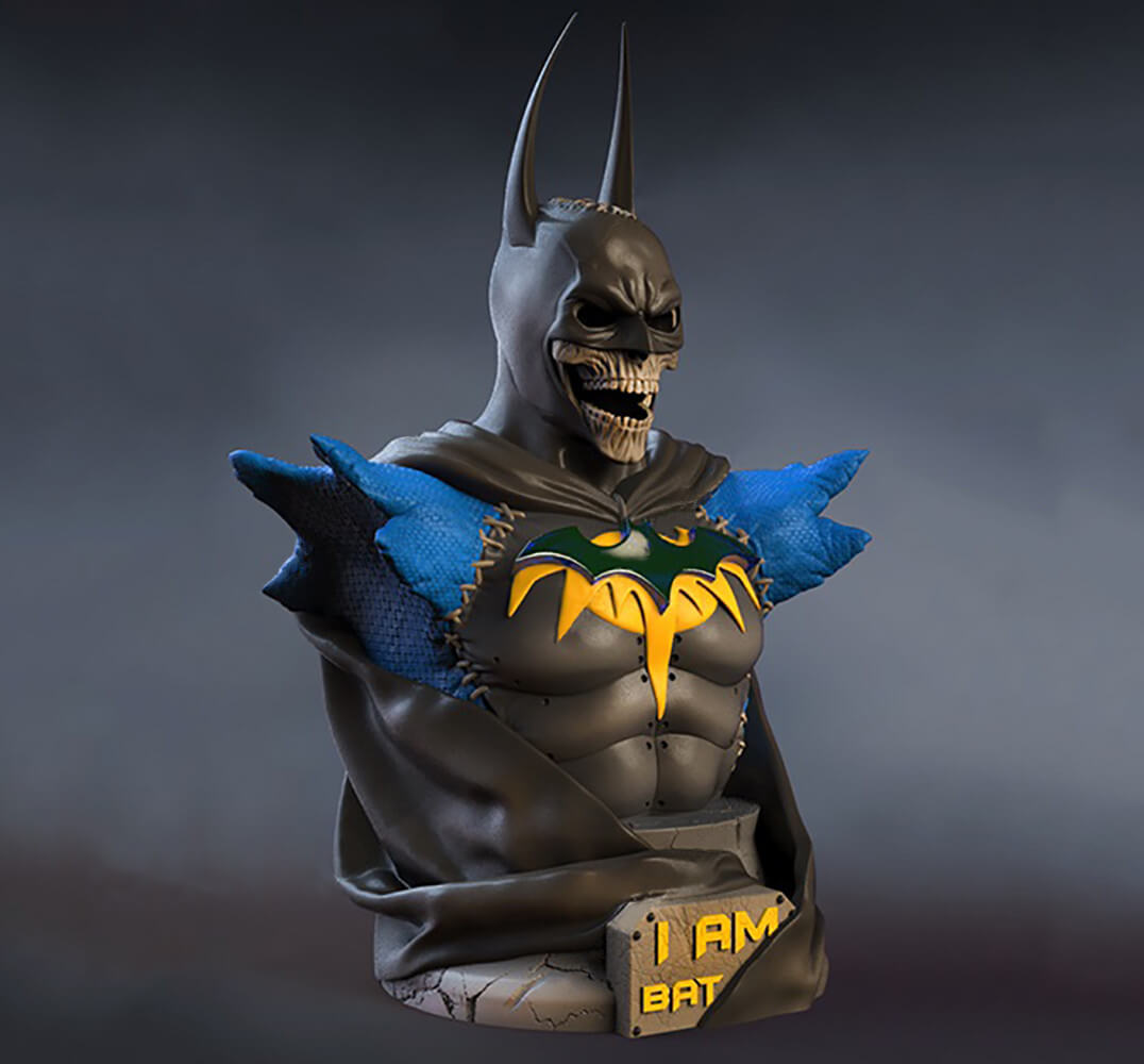 Batman Bust (Batman Bust) - 3D Model by 3DModelDesigner