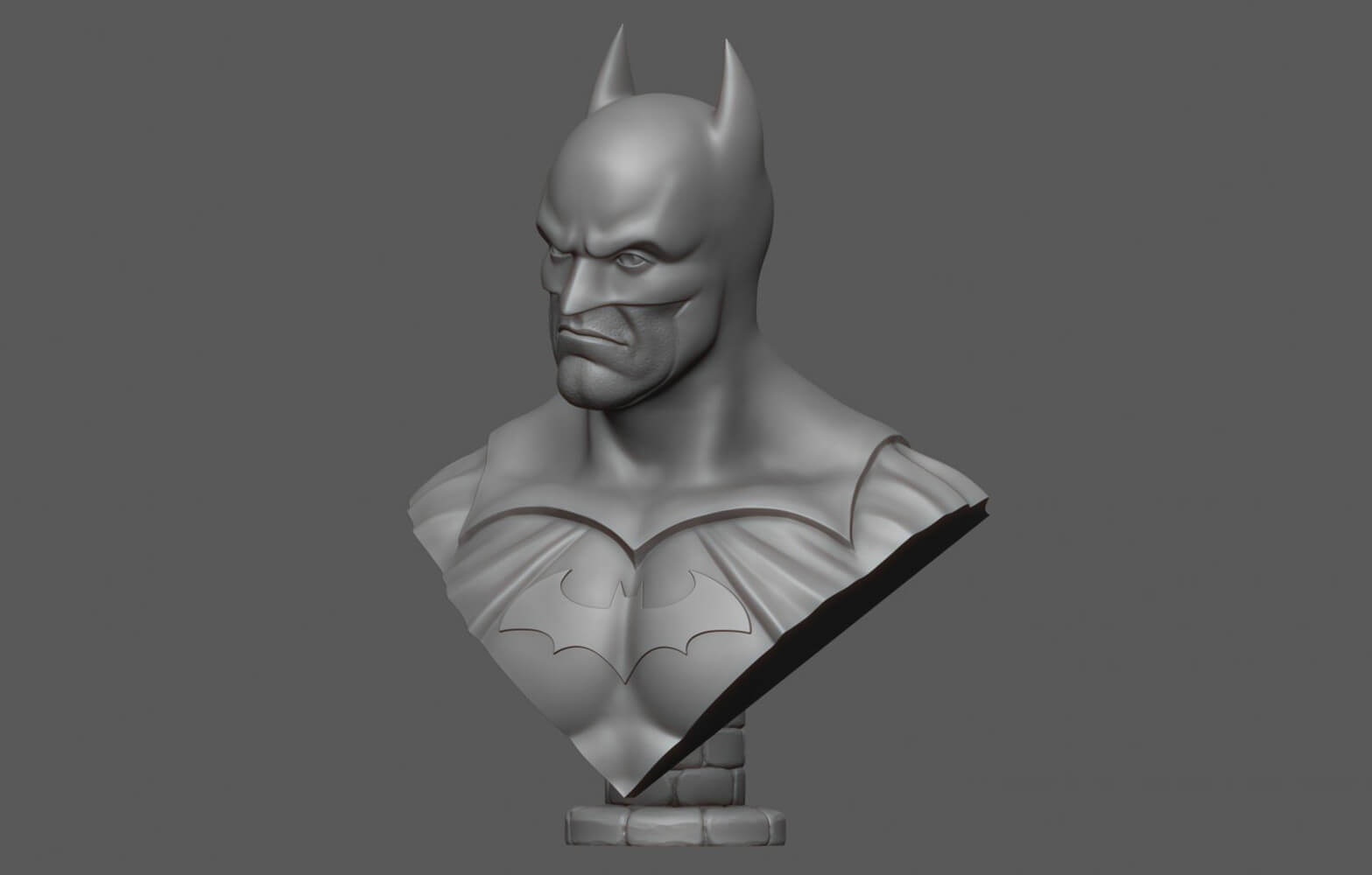 Batman Bust (Batman Bust) - 3D Print Model by 3DModelDesigner