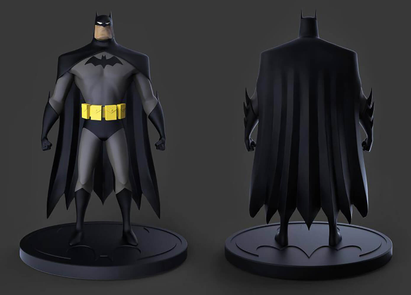 Batman Cartoon - 3D Model by 3DModelDesigner