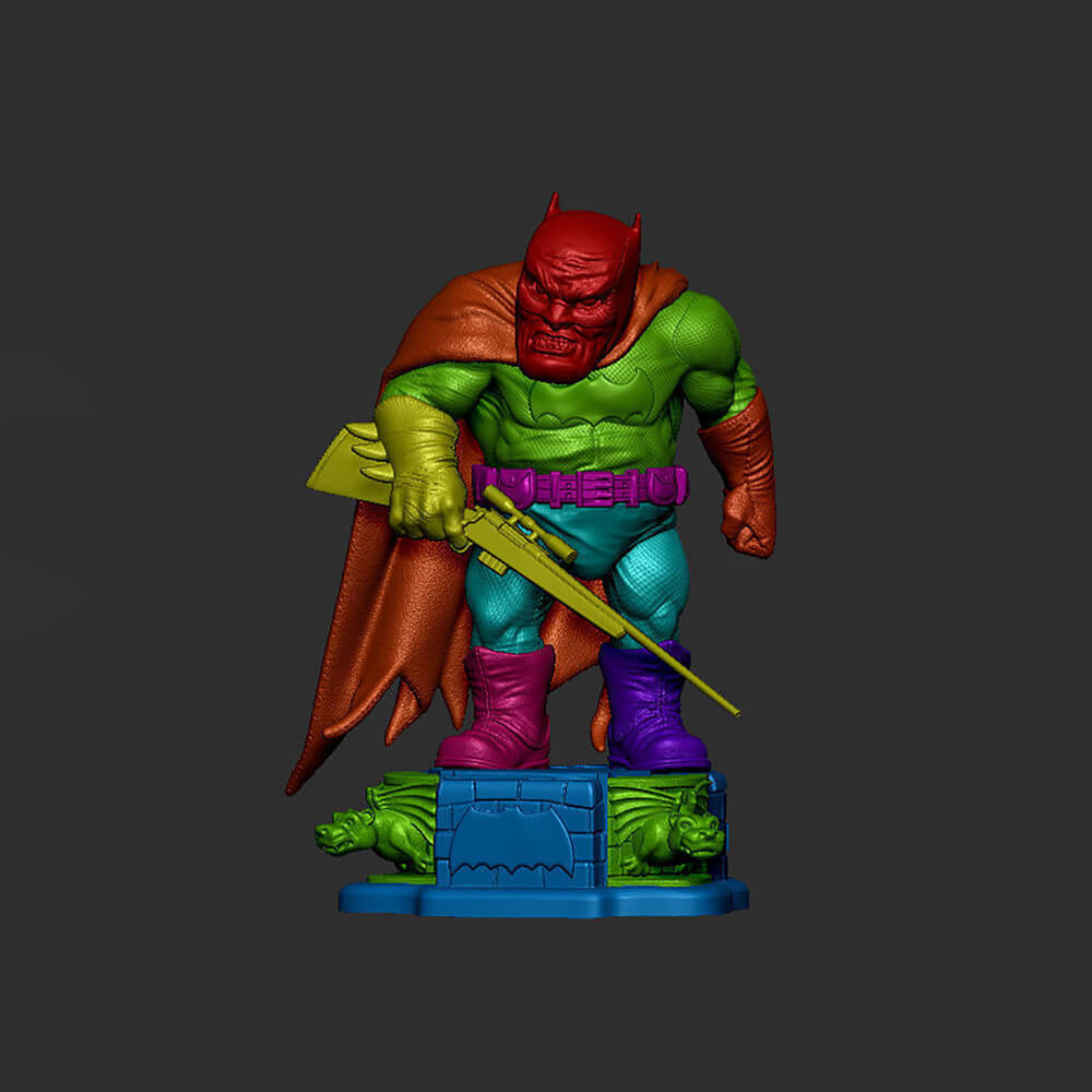 Batman Chibi Dark Knight - 3D Model by 3DModelDesigner