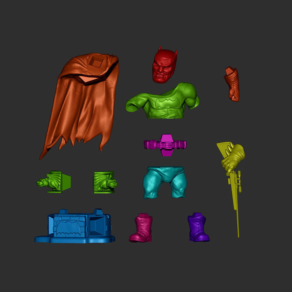 Batman Chibi Dark Knight - 3D Model by 3DModelDesigner