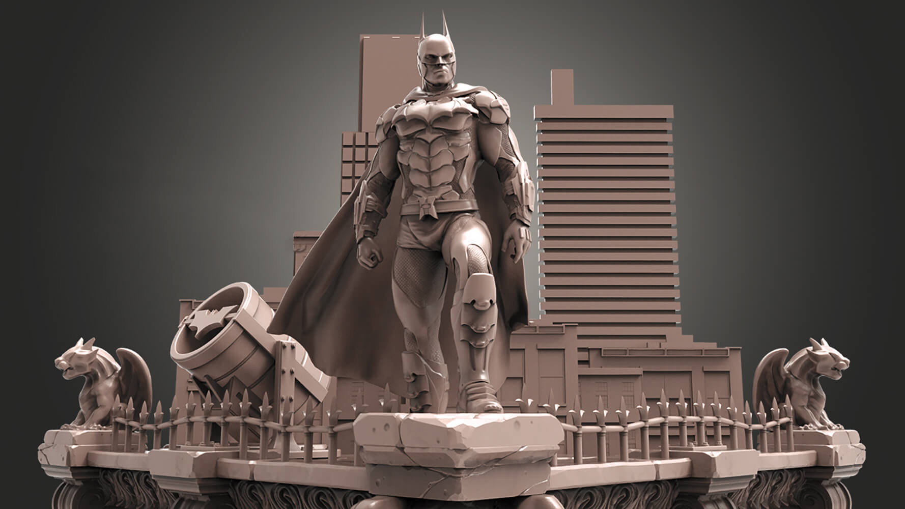 Batman Diorama - 3D Model by 3DModelDesigner