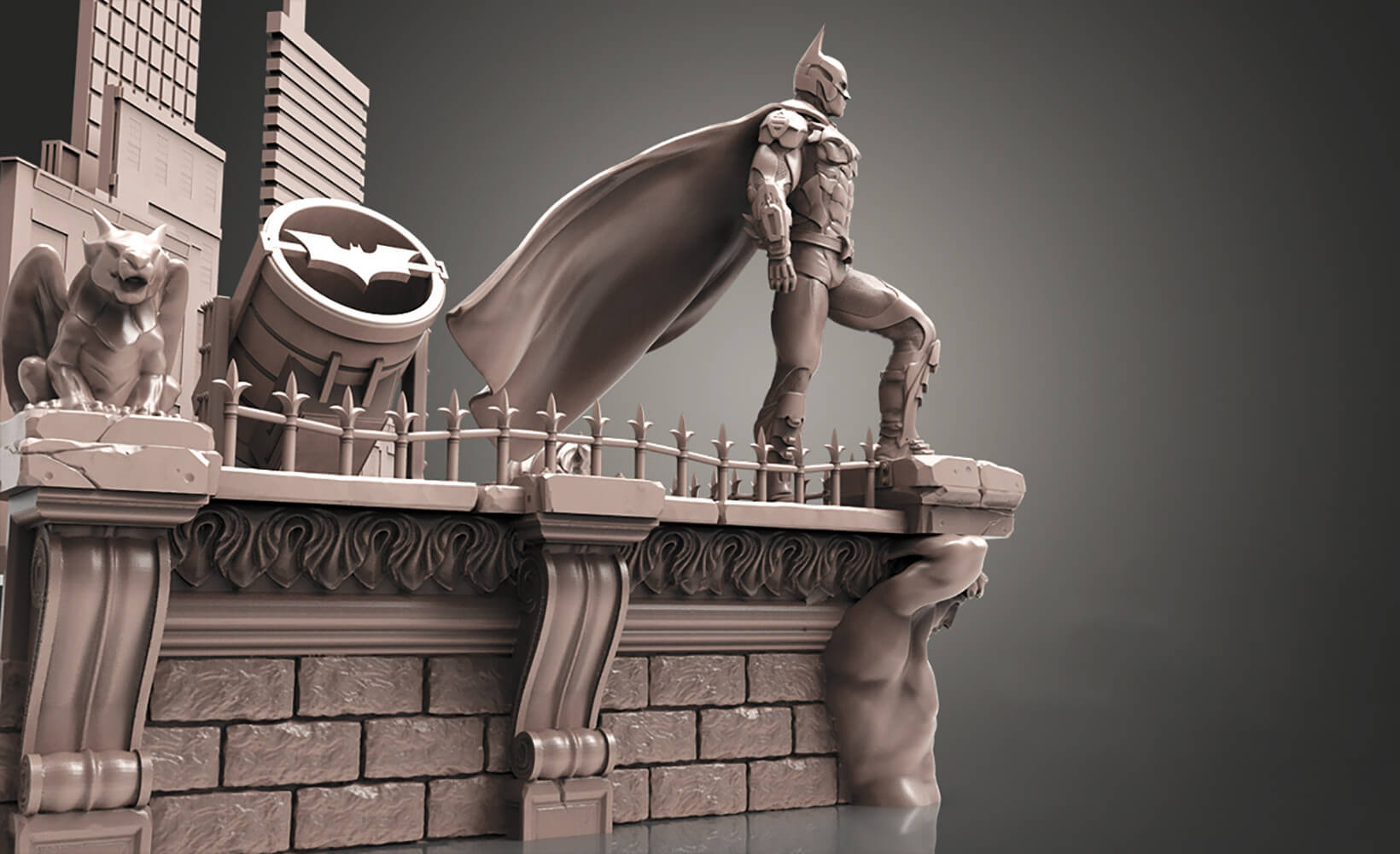 Batman Diorama - 3D Model by 3DModelDesigner