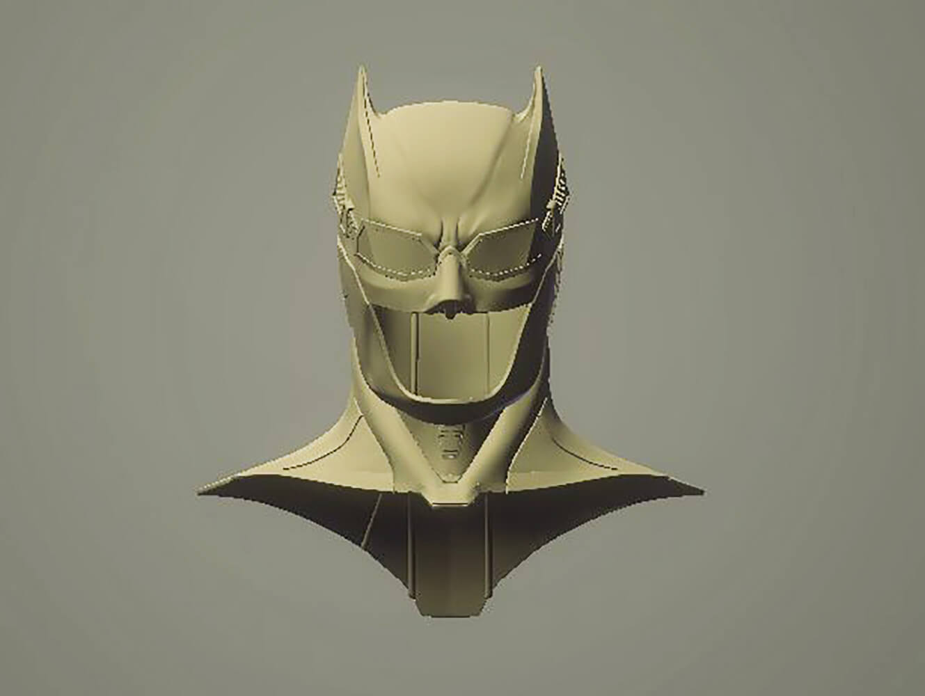 Batman Helmet - 3D Print Model by 3DModelDesigner