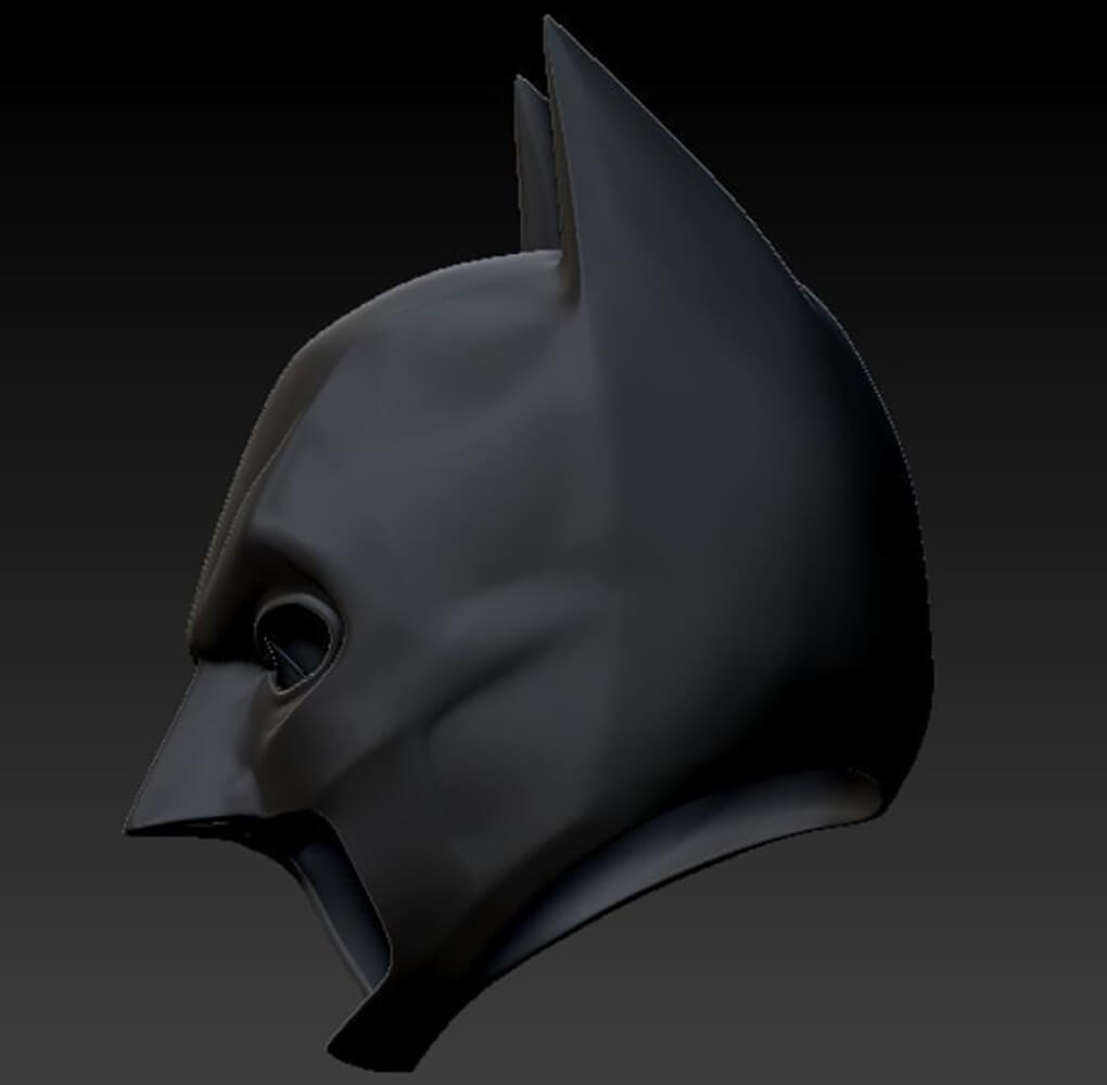 Batman Helmet - 3D Model by 3DModelDesigner