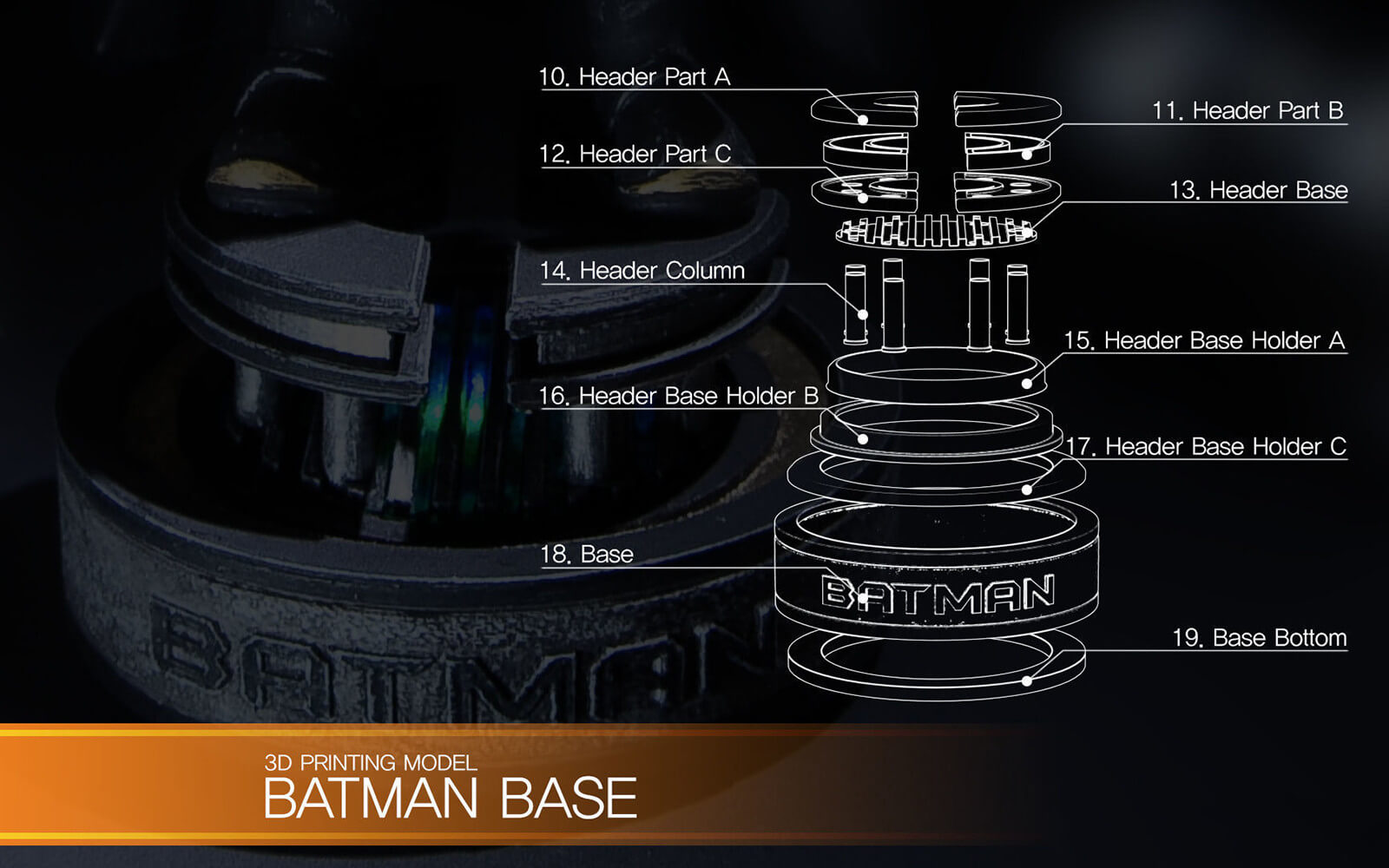 Batman Chibi Kit - 3D Print Model by 3DModelDesigner