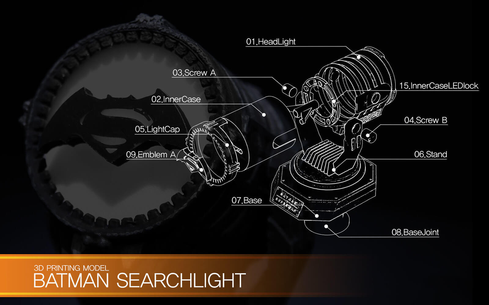 Batman Chibi Kit - 3D Print Model by 3DModelDesigner