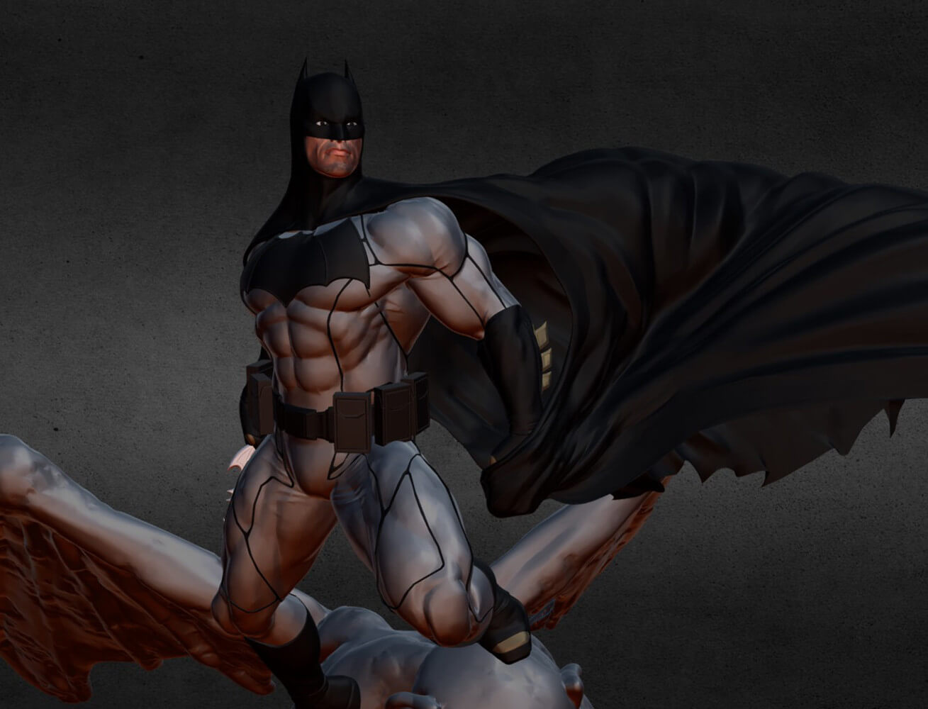 Batman on Devil - 3D Print Model by 3DModelDesigner