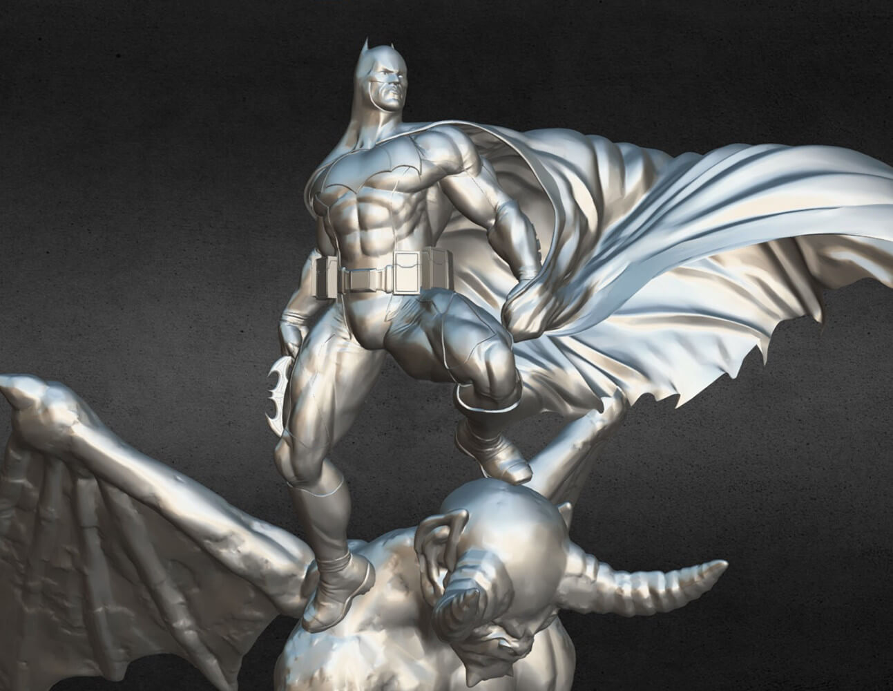 Batman on Devil - 3D Print Model by 3DModelDesigner