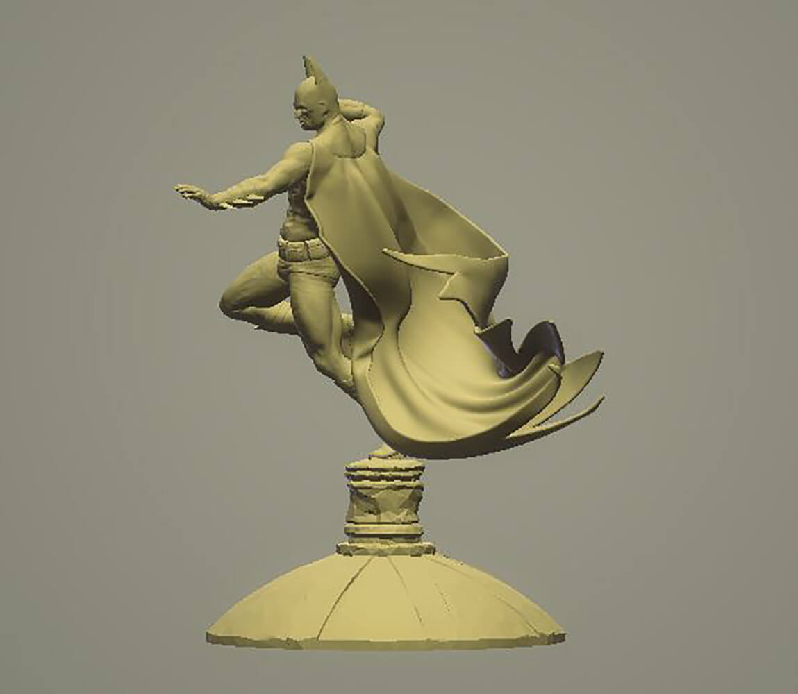 Batman Statue - 3D Model by 3DModelDesigner