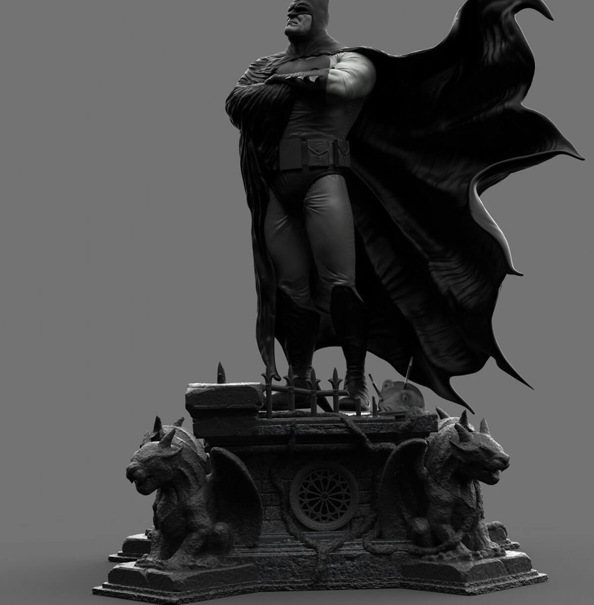 Batman Statues - 3D Model by 3DModelDesigner