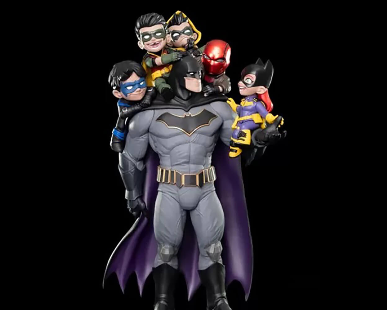 Batman With Kids - 3D Print Model by 3DModelDesigner