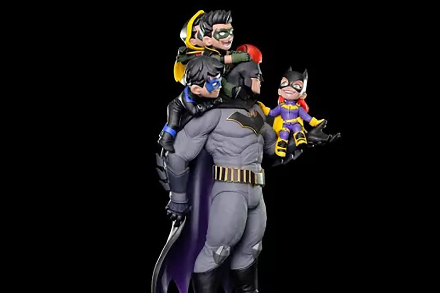Batman With Kids - 3D Print Model by 3DModelDesigner