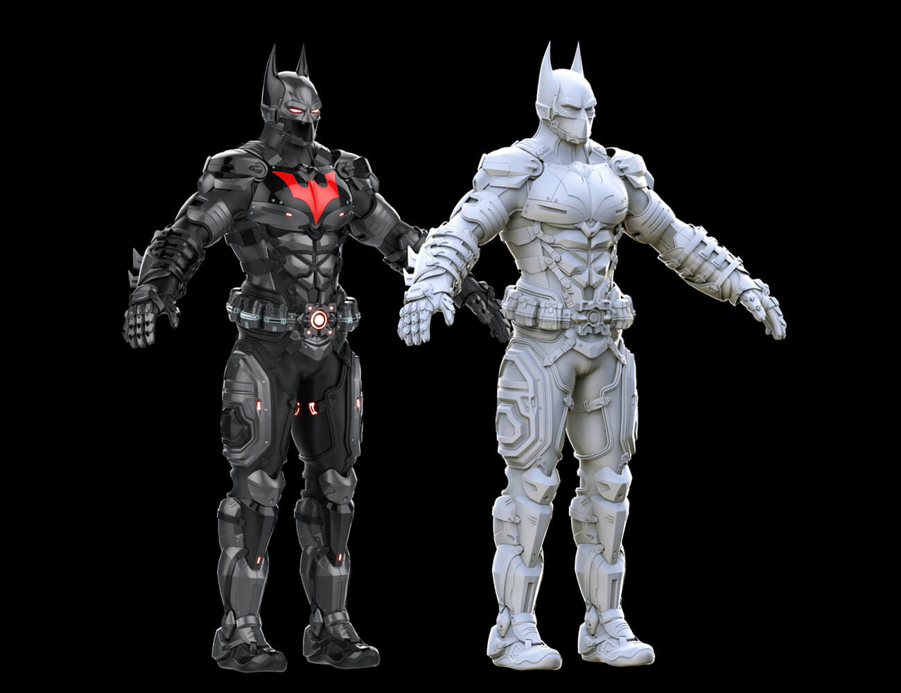 Batsuit Armor From Batman Beyond - 3D Model by 3DModelDesigner