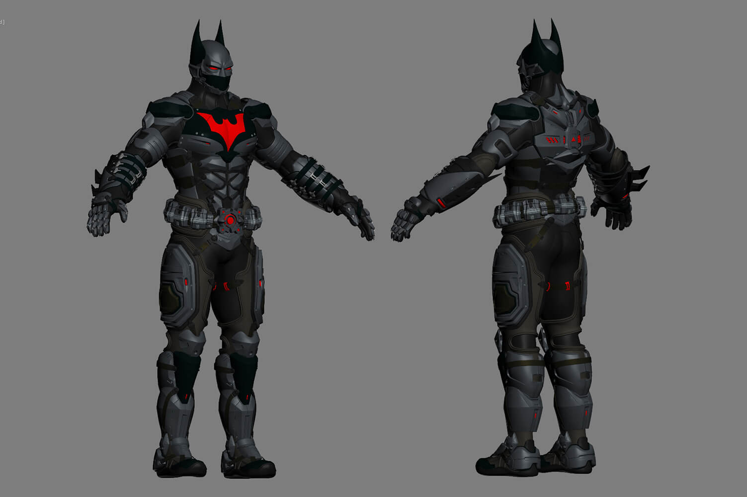 Batsuit Armor From Batman Beyond - 3D Print Model by 3DModelDesigner