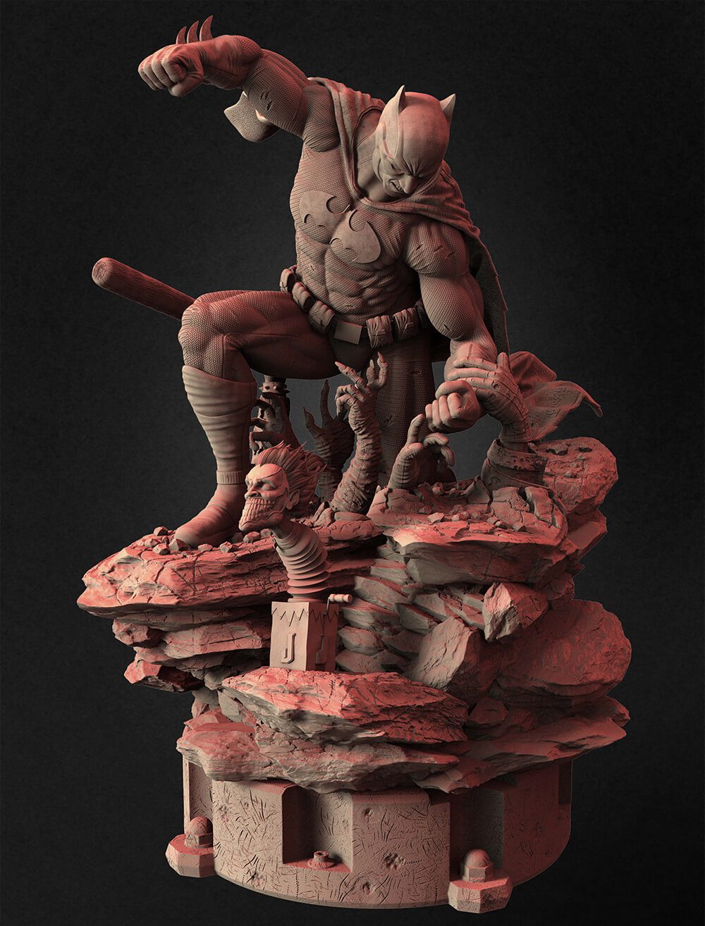 Battman Diorama - 3D Model by 3DModelDesigner