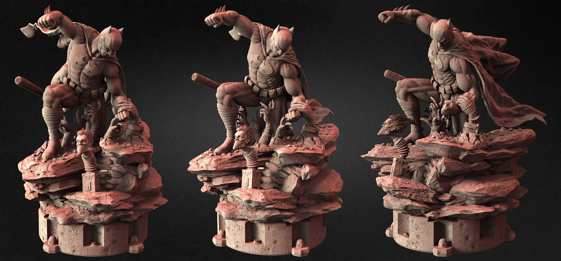 Battman Diorama - 3D Model by 3DModelDesigner