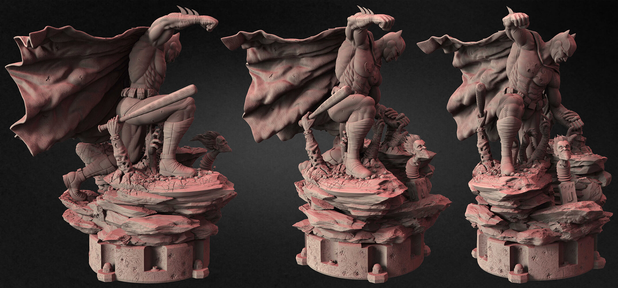 Battman Diorama - 3D Model by 3DModelDesigner