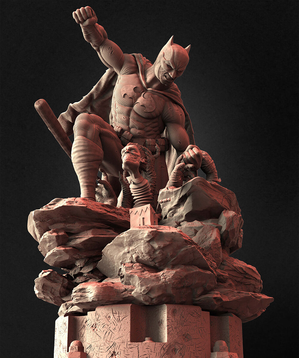 Battman Diorama - 3D Model by 3DModelDesigner
