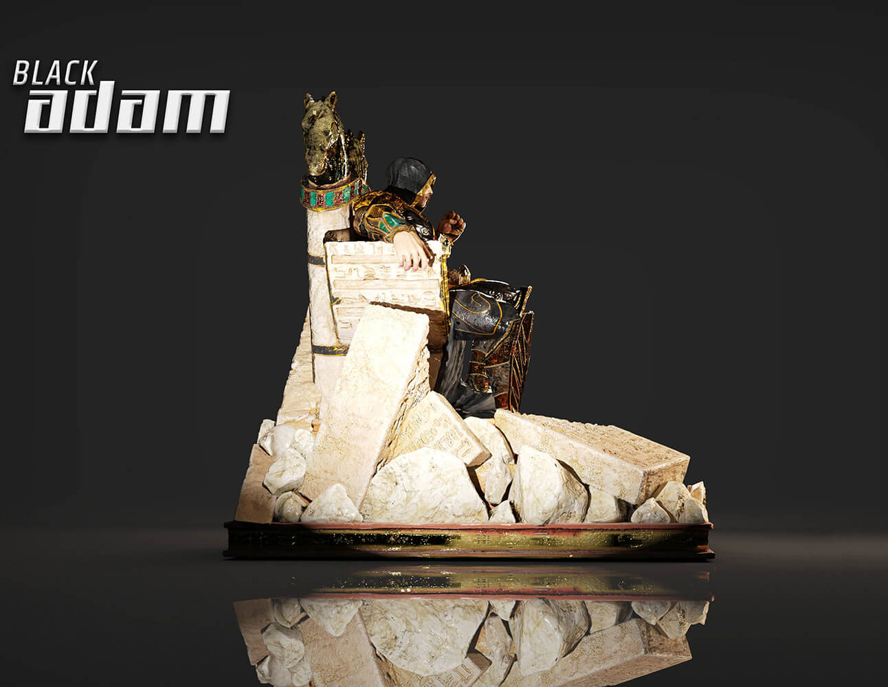 Black Adam Statue - 3D Print Model by 3DModelDesigner