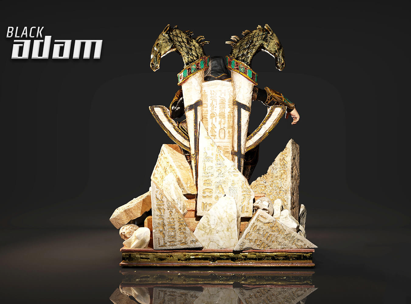 Black Adam Statue - 3D Print Model by 3DModelDesigner