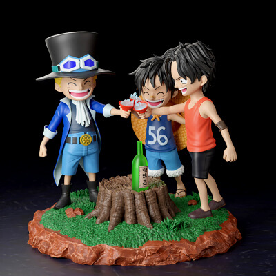 Childhood Luffy Ace and Sabo - One Piece 3D Model by 3DModelDesigner