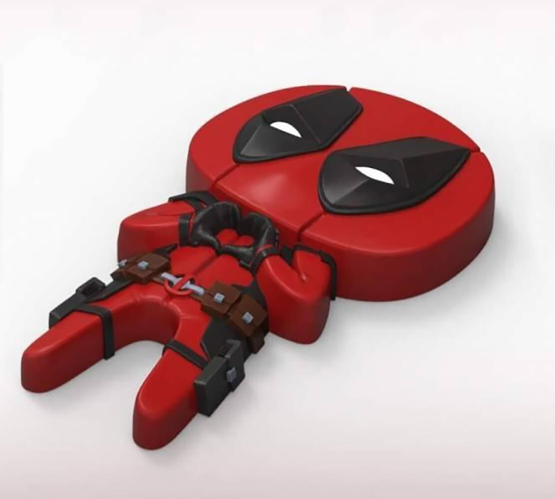 Deadpool Feel The Love Magnet - 3D Print Model by 3DModelDesigner