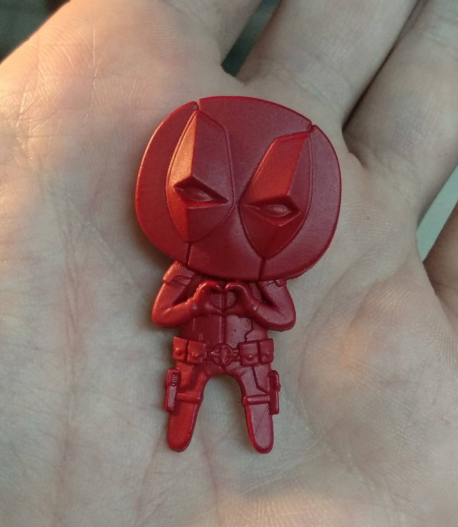 Deadpool Feel The Love Magnet - 3D Print Model by 3DModelDesigner