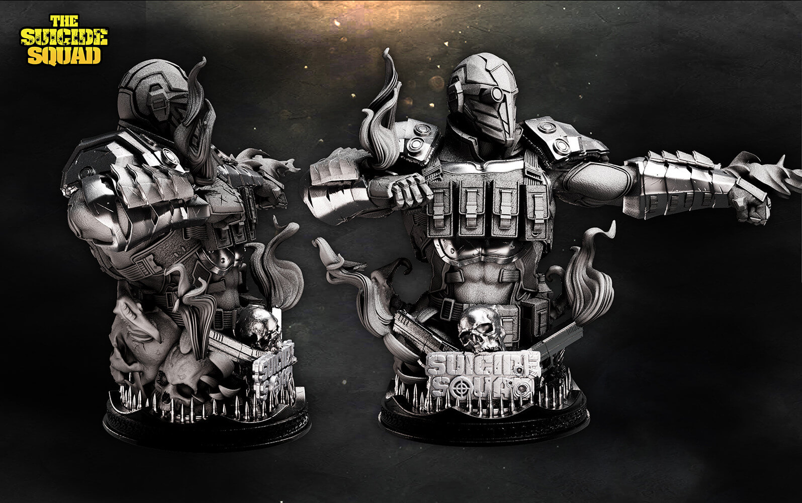 Deadshot Bust - 3D Model by 3DModelDesigner