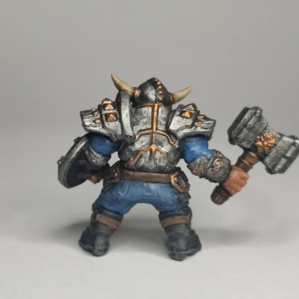 Dwarf Defender Male - 3D Print Model by 3DModelDesigner