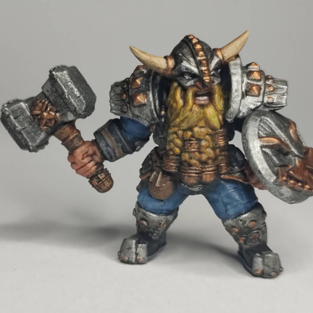 Dwarf Defender Male - 3D Print Model by 3DModelDesigner